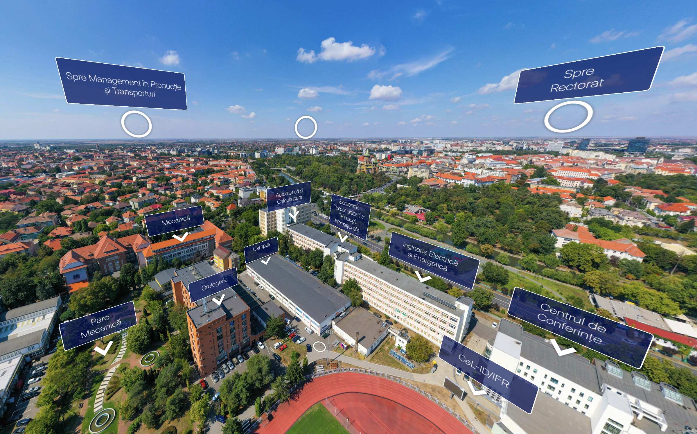 Explorează Campusul UPT – Universitatea Politehnica Timișoara
